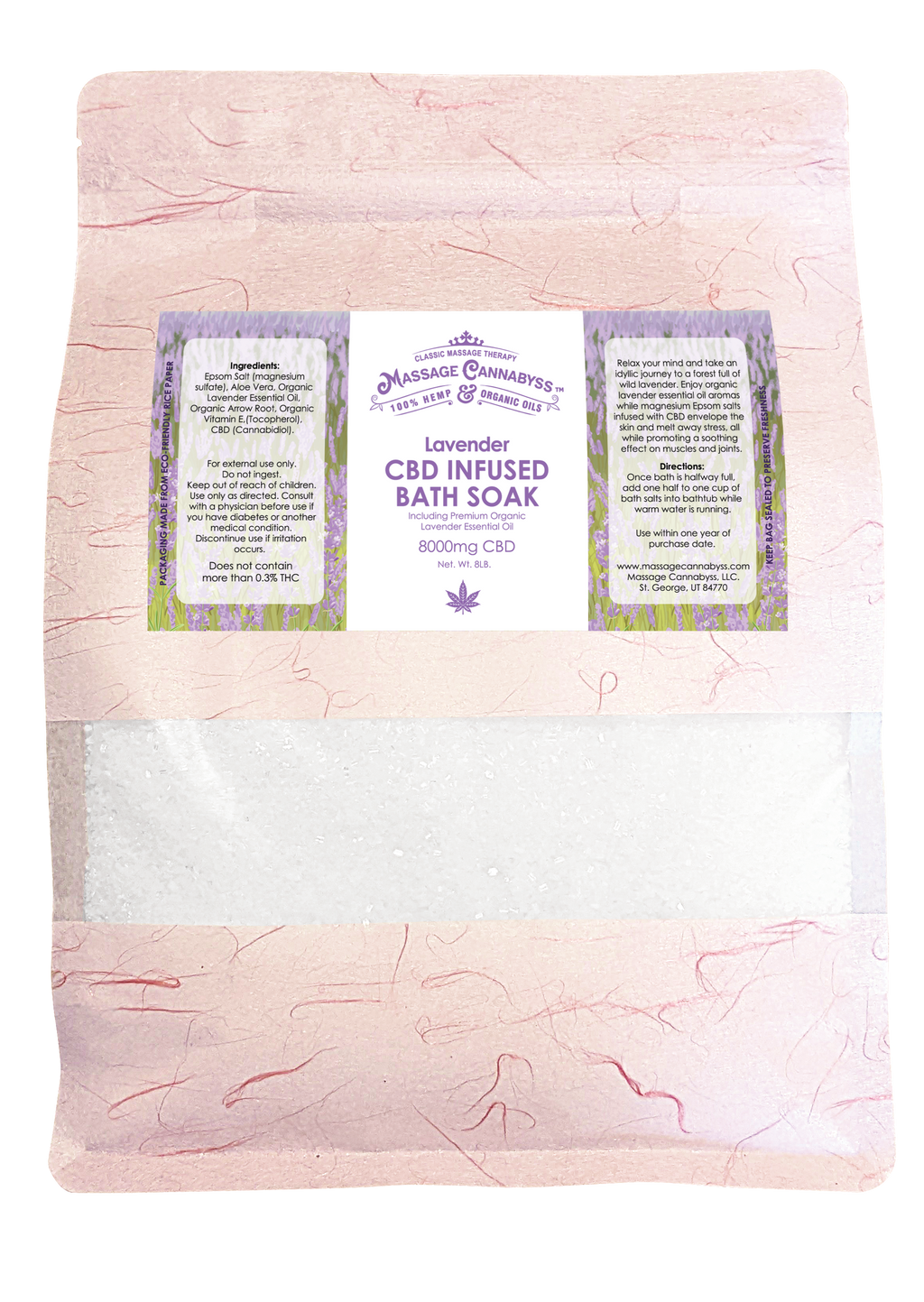Hemp Infused Bath Salts - Muscle & Joint Epsom Soak – Massage Cannabyss